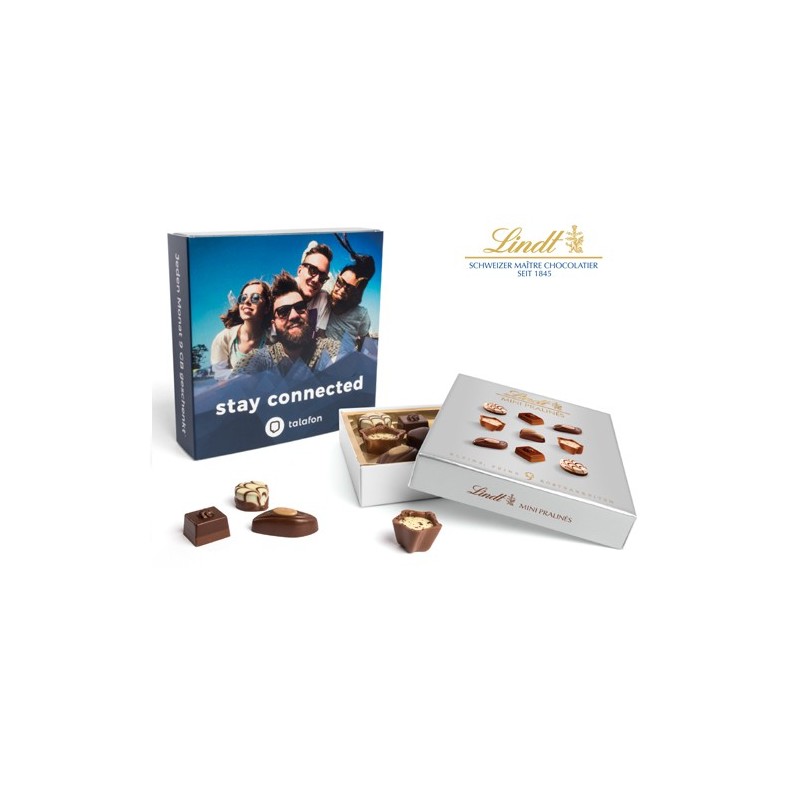 Boîte de mini pralinés lindt personnalisable | 00168LAB0119963 | Objets ...